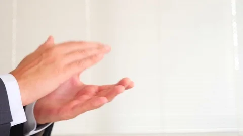 Clapping hands on white background. 4k, ... | Stock Video | Pond5