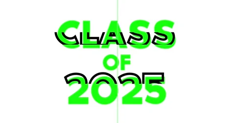 Class of 2025 green screen Motion Graphi... | Stock Video | Pond5