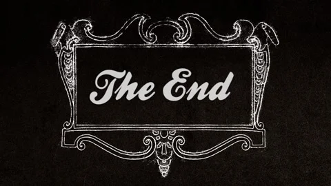 Classic animation: the words The End app... | Stock Video | Pond5