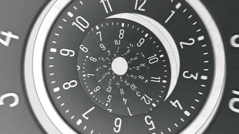 Spiral Clock Stock Footage ~ Royalty Free Stock Videos | Pond5