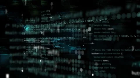classic coding programming language over... | Stock Video | Pond5