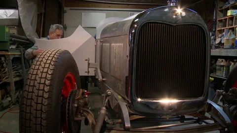 Classic hot rod | Stock Video | Pond5