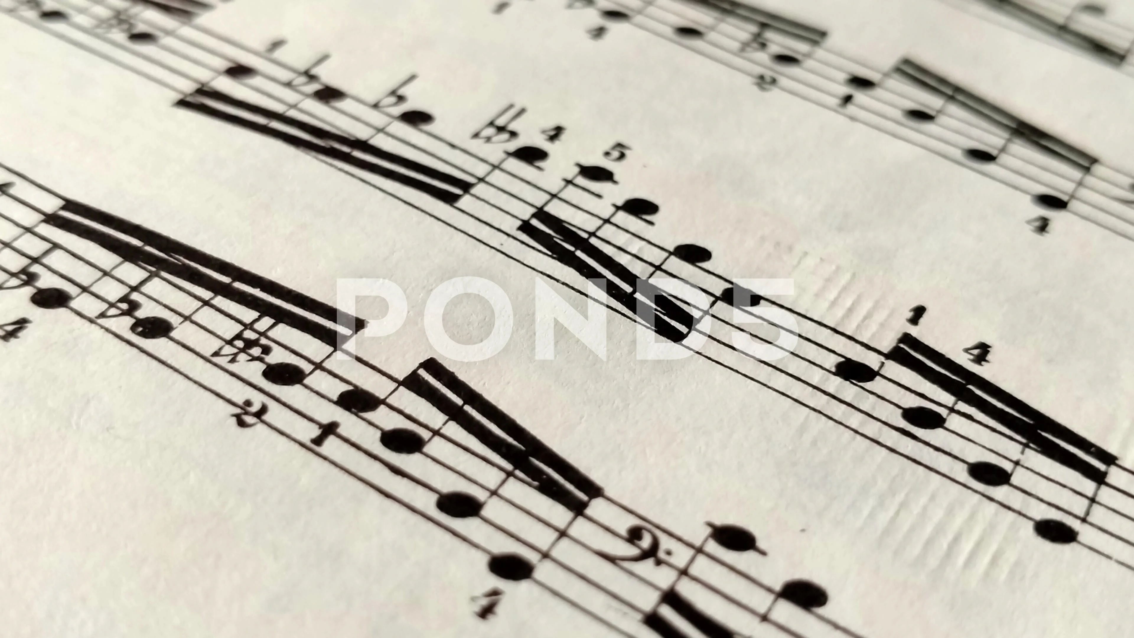 Classical Sheet Music Background