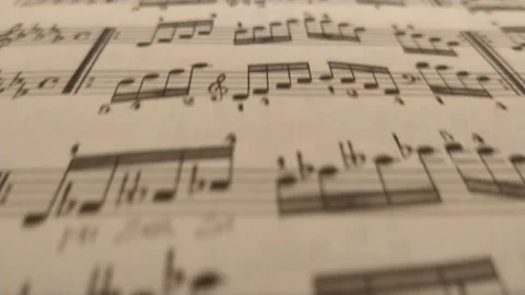 classic music notes for a pianist art co... | Stock Video | Pond5