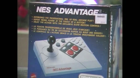 Classic Nintendo console, controllers an... | Stock Video | Pond5