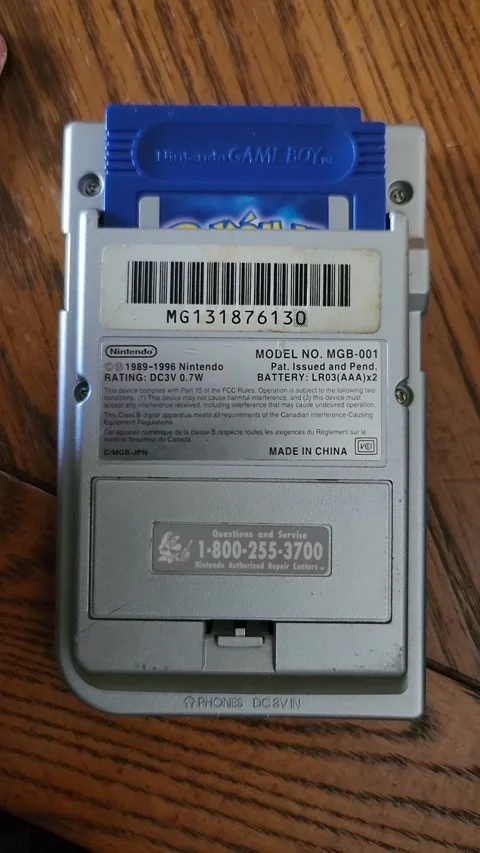 Classic Nintendo Gameboy Pokemon Blue Ga... | Stock Video | Pond5