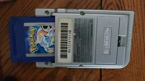 Classic Nintendo Gameboy Pokemon Blue Ga... | Stock Video | Pond5