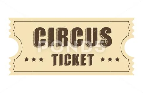 Classic retro ticket for cinema, circus, movie, theatre, cruise ...