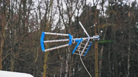 Classic Signal Receiver Outdoor Aerial A... | Stock Video | Pond5