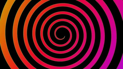 Classic Spiral Hypnotic Vortex Color Spe... | Stock Video | Pond5