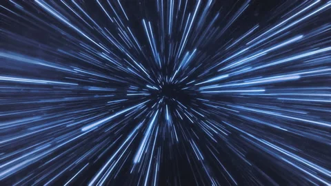 Classical light speed space warp jump ef... | Stock Video | Pond5