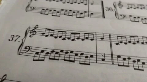 classical music note for a musical conce... | Stock Video | Pond5