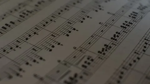 classical music notes for a concert. mus... | Stock Video | Pond5