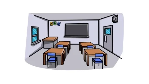 classroom animation Sketch and 2d animat... | Stock Video | Pond5