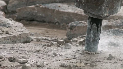 Clay digger in the process of work. Perf... | Stock Video | Pond5