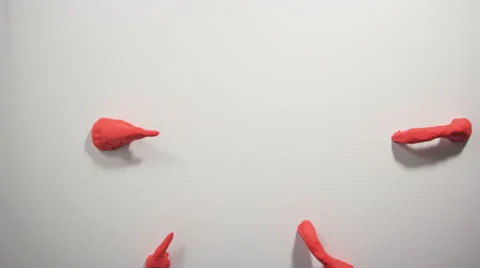 clay heart shape stop motion animation 4... | Stock Video | Pond5