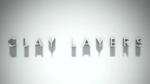 Clay Layers 3D title animation with shad... | Stock Video | Pond5