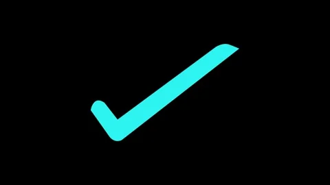Clean Check Mark Icon Animation, Animate... | Stock Video | Pond5