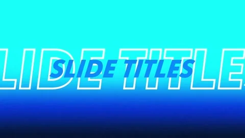 Clean Dynamic Slide Titles ~ After Effects #166154397