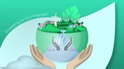 After Effects: Clean Energy Logo Intro - Green Planet Campaign #307339396