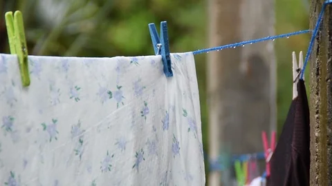 Washing Line Stock Videos – Royalty-Free HD & 4K Videos | Pond5