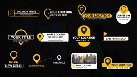 After Effects Template: Clean Location Titles #254947069