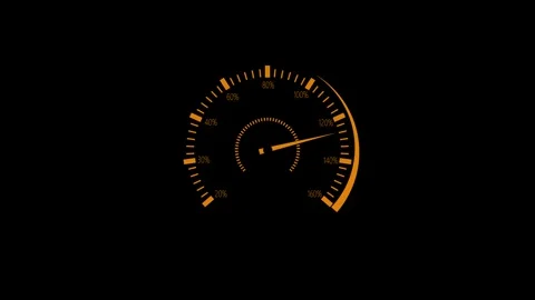 Clean Modern Speedometer Animation, Spee... | Stock Video | Pond5