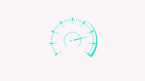 Clean Modern Speedometer Animation, Spee... | Stock Video | Pond5