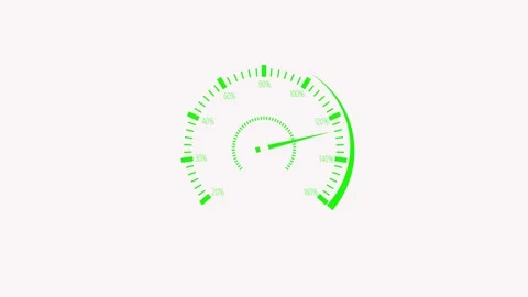 Clean Modern Speedometer Animation, Spee... | Stock Video | Pond5