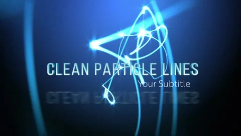 After Effects Template: Clean Particle Lines #146012089