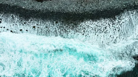 Clean sea beach, Pure blue ocean water w... | Stock Video | Pond5