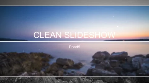 Clean slideshow ~ After Effects Template #55296654 | Pond5