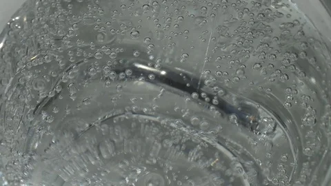 clean sparkling water in a transparent g... | Stock Video | Pond5