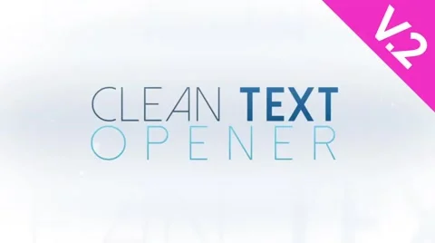 Clean Texts Opener (V.2) - After Effects Template ~ After Effects #61738556