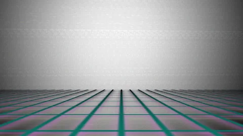 clean VHS vaporwave green perspective gr... | Stock Video | Pond5