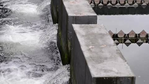 clean water flow after being processed i... | Stock Video | Pond5