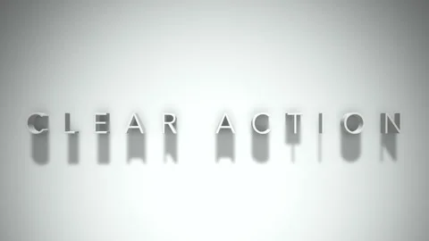 clear action 3D title animation white te... | Stock Video | Pond5