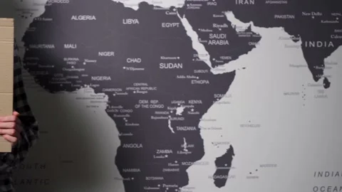 Clear display of the world map. No war o... | Stock Video | Pond5