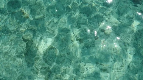 clear ocean water reflection | Stock Video | Pond5