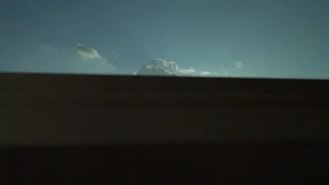 clear sky view from open window with bro... | Stock Video | Pond5