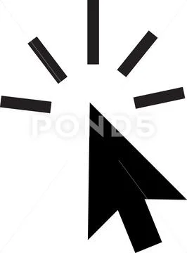 Click arrow sign, Pointer arrow icon, cursor symbol, Click icon, cursor ...