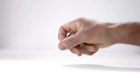 clicking fingers with white background s... | Stock Video | Pond5