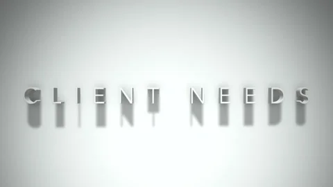 client needs 3D title animation white te... | Stock Video | Pond5