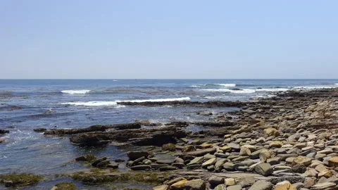 Cliffside coastal area located in the Po... | Stock Video | Pond5