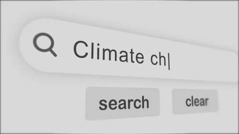 climate change Search Bar with click Ani... | Stock Video | Pond5