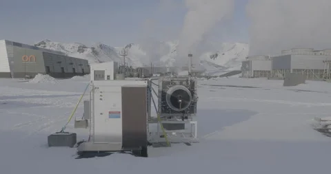 Climeworks DAC prototype for Mammoth, CO... | Stock Video | Pond5