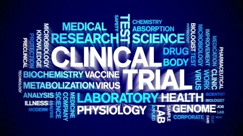 Clinical Trial animated word cloud,desig... | Stock Video | Pond5