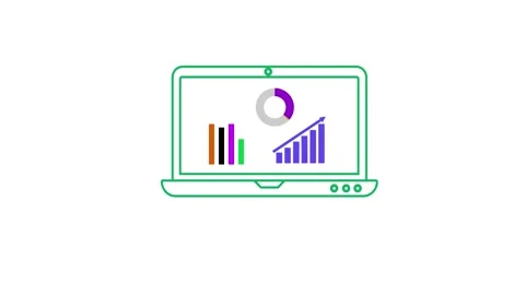 Clip Data analysis 4k animation in lapto... | Stock Video | Pond5