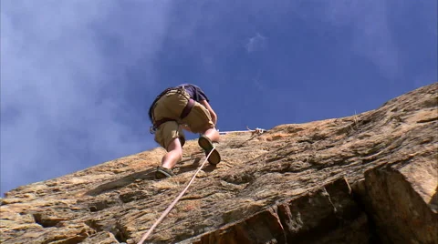 Rock Climbing Clips Stock Video Footage | Royalty Free Rock Climbing ...