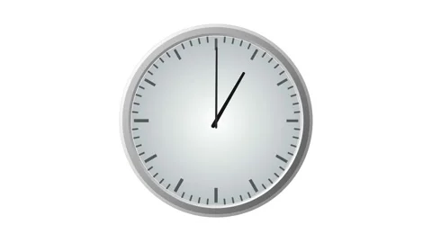 Clock Animation in 12 Hour Loop animatio... | Stock Video | Pond5